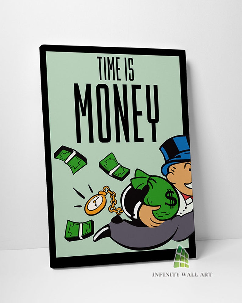 Monopoly Motivational Inspirational Quote Canvas Art Wall Art Print ...