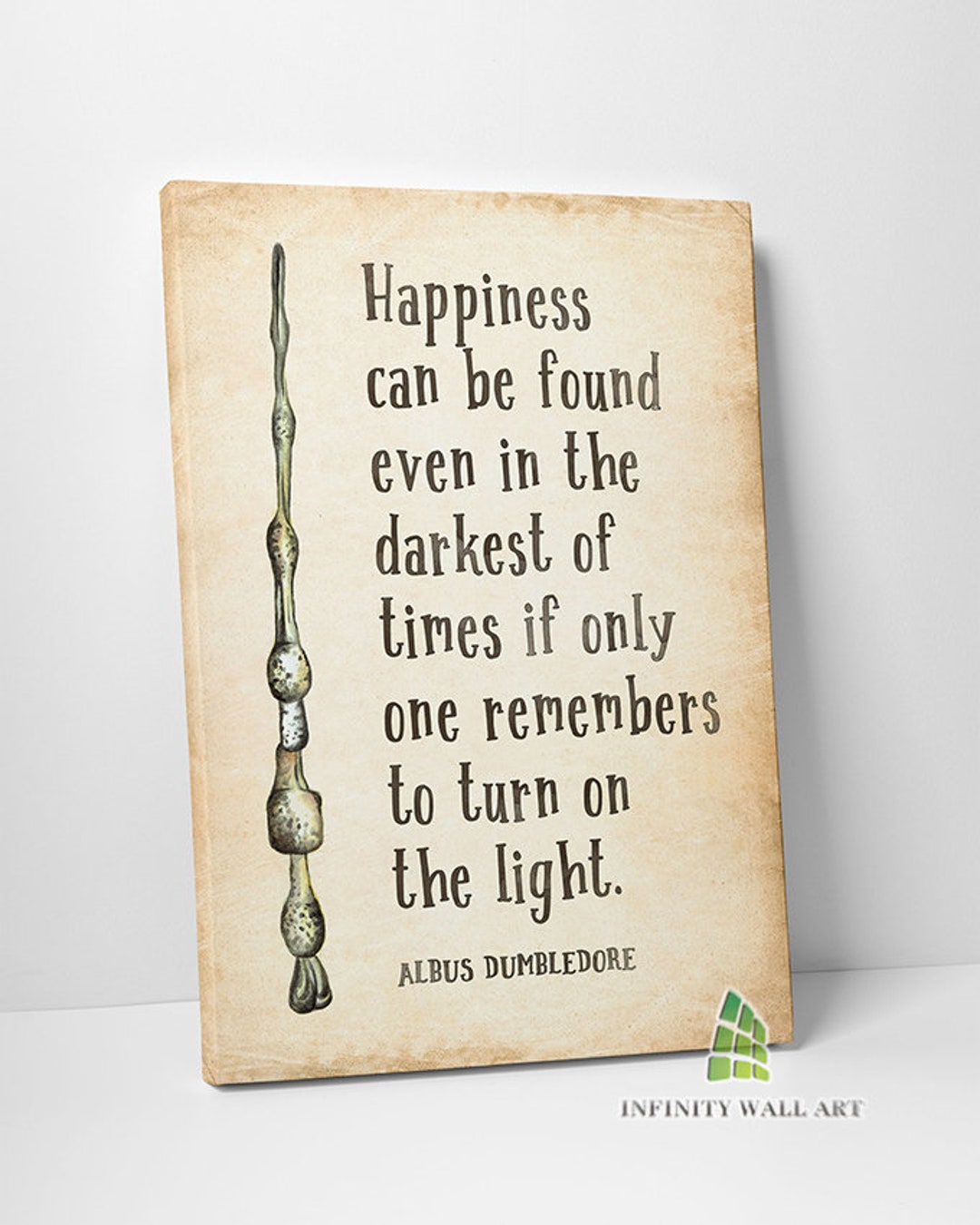 Harry Potter Inspirational Quote Canvas Art Children Kids Wall Print ...