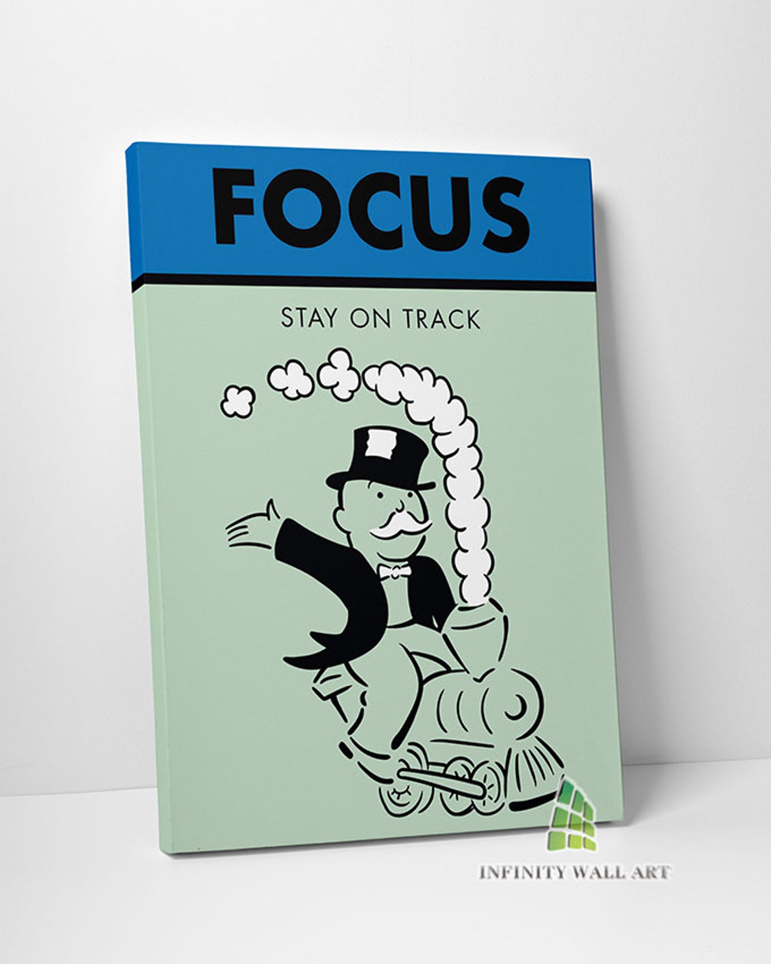 Monopoly Motivational Inspirational Quote Canvas Art Wall Art Print ...
