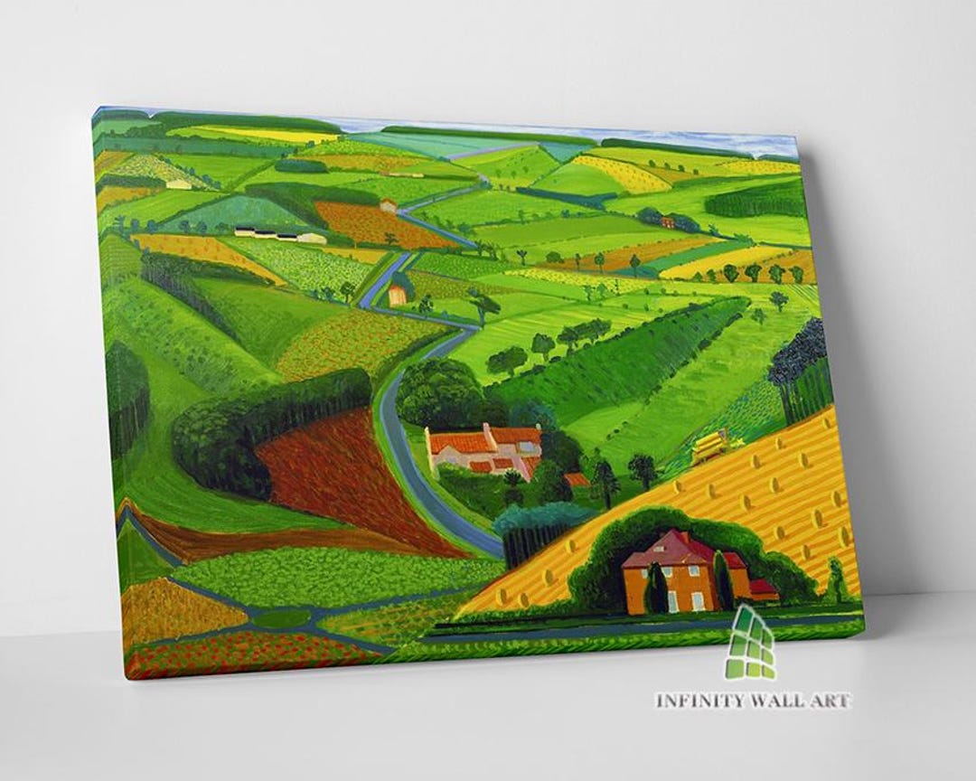 The Wolds David Hockney Canvas Art Wall Art Decor Abstract Pop Art ...
