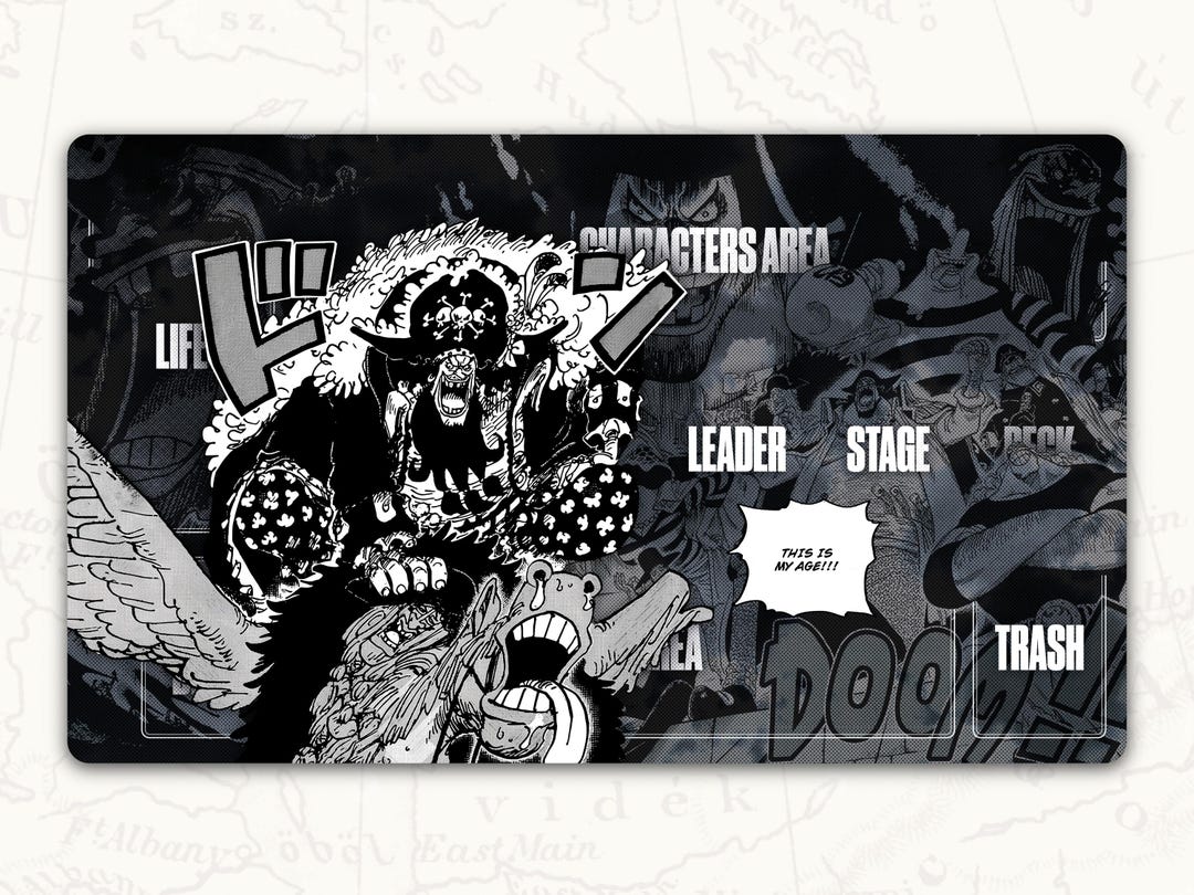 ONE PIECE TCG Playmat: Marshall D. Teach Blackbeard Leader Playmat - Etsy
