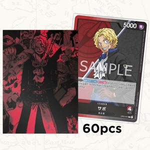 ONE PIECE TCG Sleeves: Sabo Leader Sleeves X60pcs - Etsy