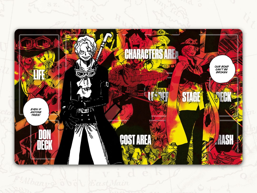 ONE PIECE TCG Playmat: Sabo Leader Playmat - Etsy