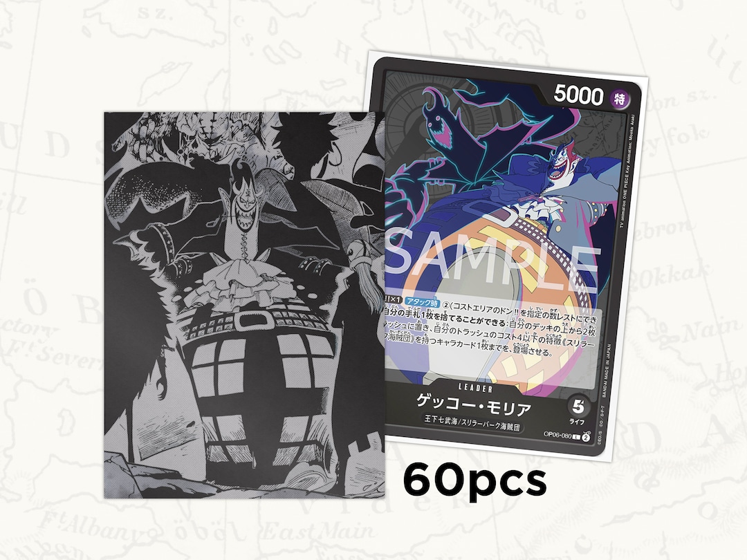 ONE PIECE TCG Sleeves: Moria Leader Sleeves X60pcs - Etsy