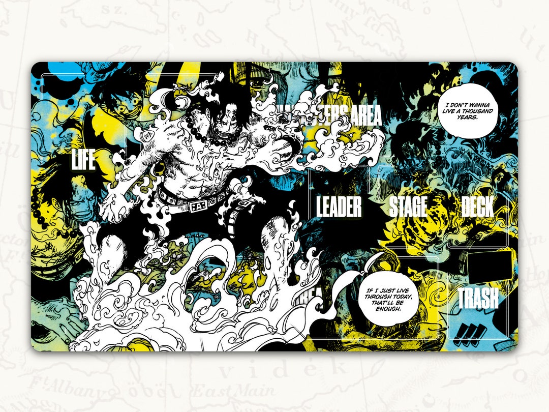 ONE PIECE TCG Playmat: Ace Leader Playmat - Etsy