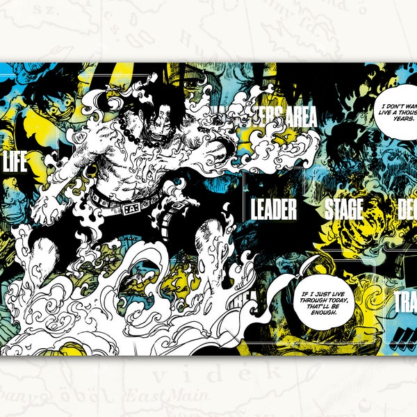 One Piece Ace Playmats - Etsy