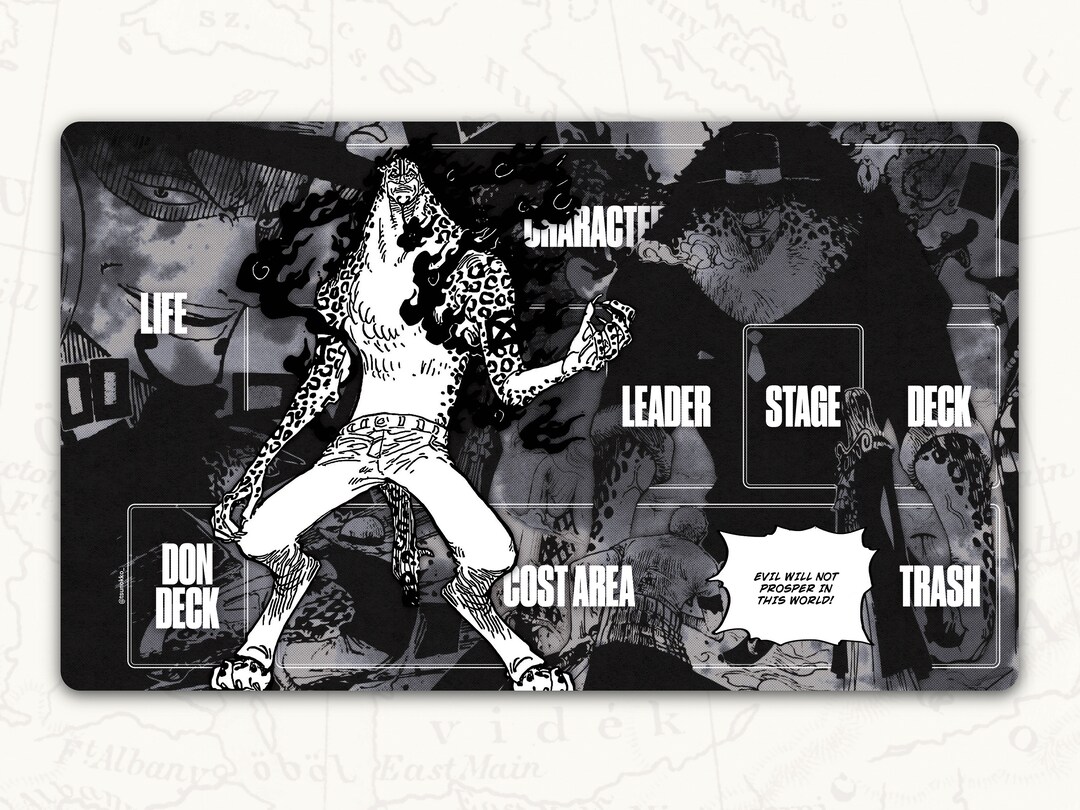 ONE PIECE TCG Playmat: Rob Lucci Leader Playmat - Etsy