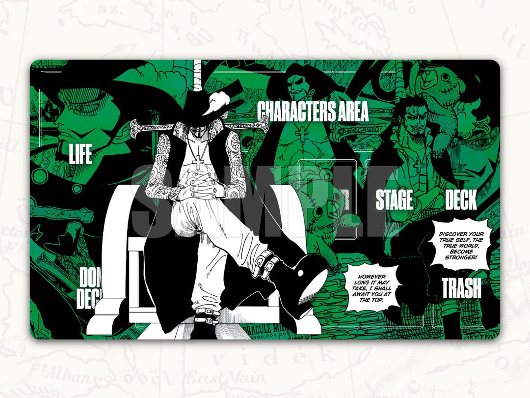 ONE PIECE TCG Playmat: Mihawk Leader Playmat - Etsy