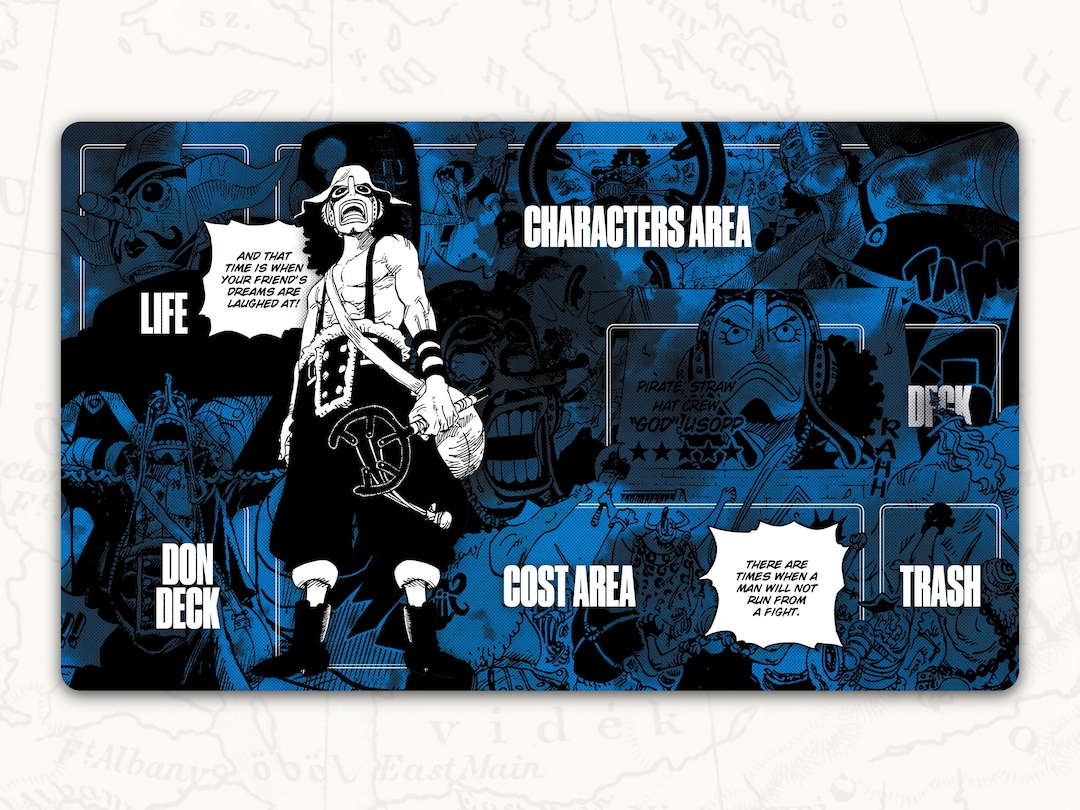 ONE PIECE TCG Playmat: Usopp Leader Playmat - Etsy