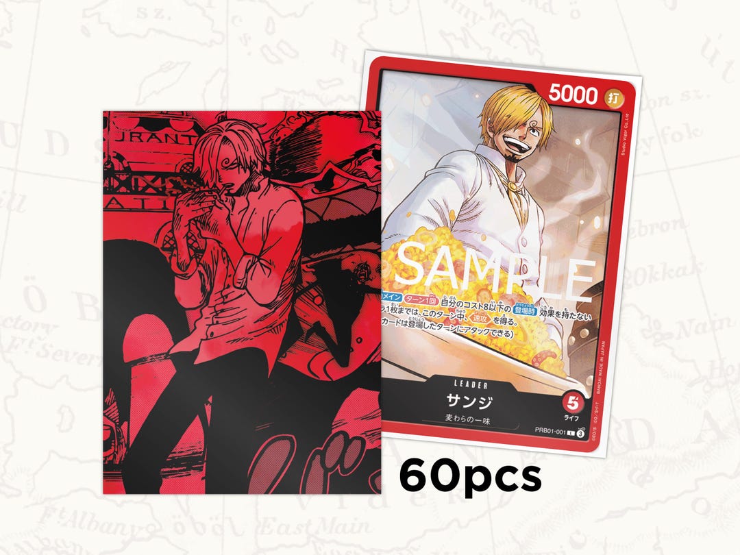 ONE PIECE TCG Sleeves: Sanji Leader Sleeves X60pcs - Etsy