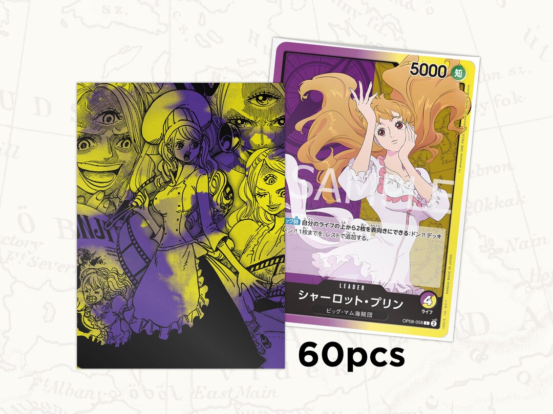 ONE PIECE TCG Sleeves: Pudding Leader Sleeves X60pcs - Etsy