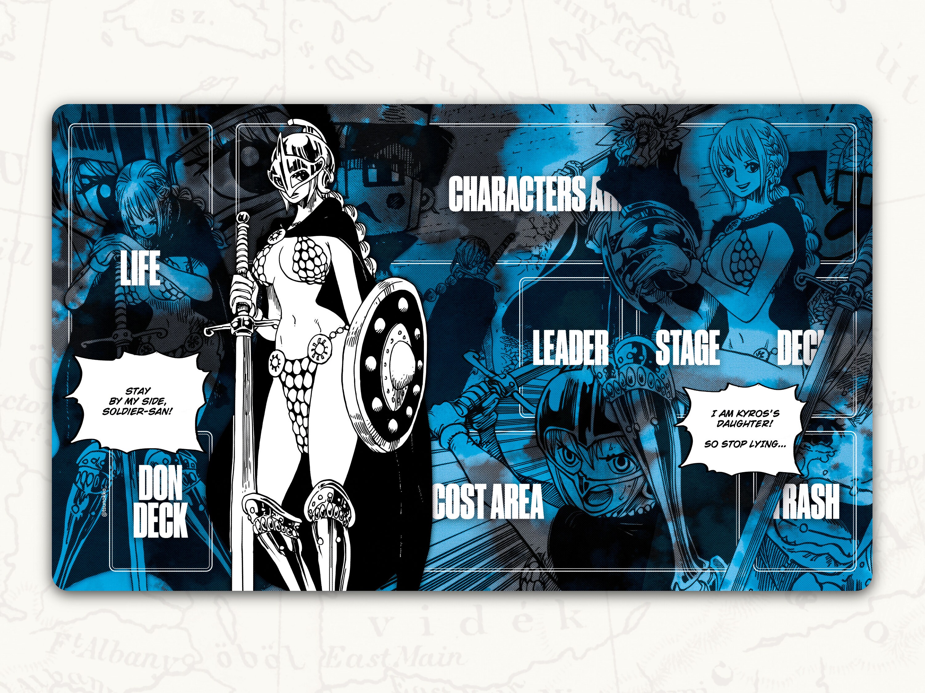 ONE PIECE TCG Playmat: Rebecca Leader Playmat - Etsy Australia
