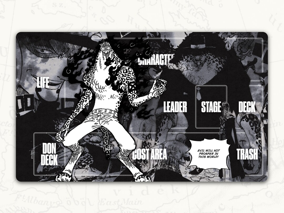 ONE PIECE TCG Playmat: Rob Lucci Leader Playmat - Etsy.de