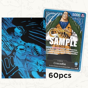 ONE PIECE TCG Sleeves: Crocodile Leader Sleeves X60pcs - Etsy