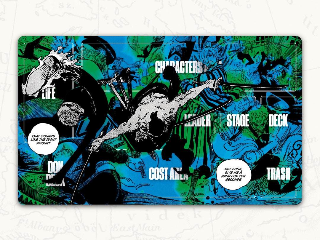 ONE PIECE TCG Playmat: Zoro & Sanji Leader Playmat - Etsy