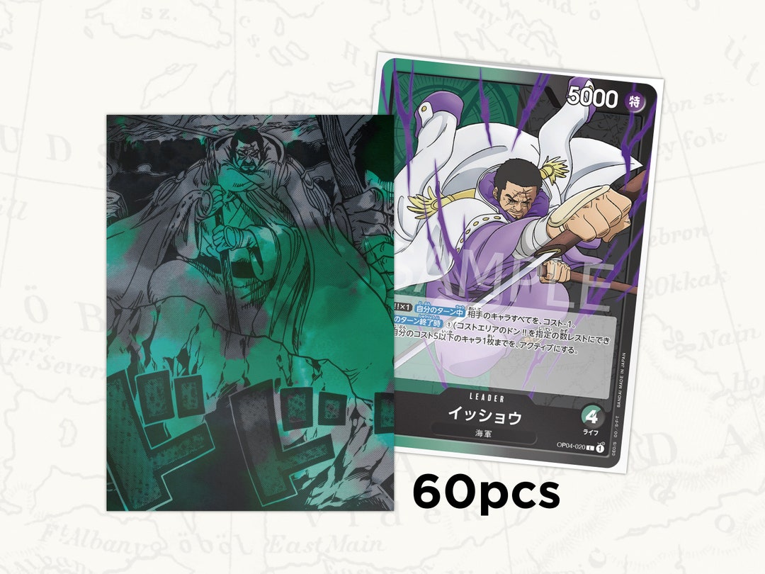 ONE PIECE TCG Sleeves: Issho Leader Sleeves X60pcs - Etsy