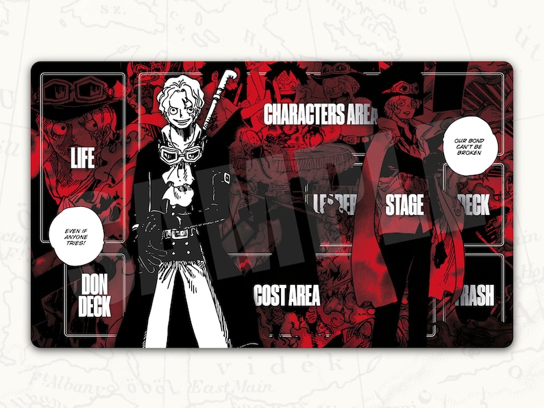 ONE PIECE TCG Playmat: Sabo Leader Playmat - Etsy