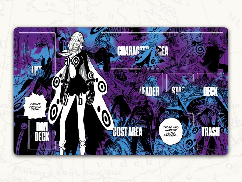 ONE PIECE TCG Playmat: Reiju Vinsmoke Leader Playmat - Etsy