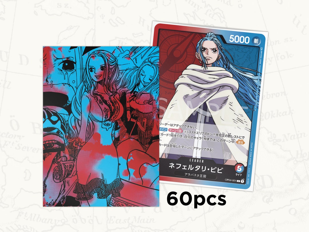 ONE PIECE TCG Sleeves: Vivi Leader Sleeves X60pcs - Etsy