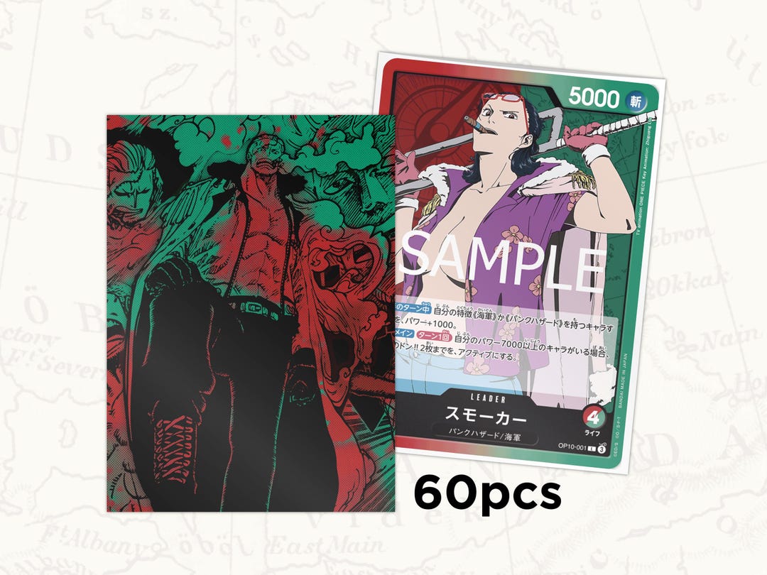 ONE PIECE TCG Sleeves: Smoker Leader Sleeves X60pcs - Etsy