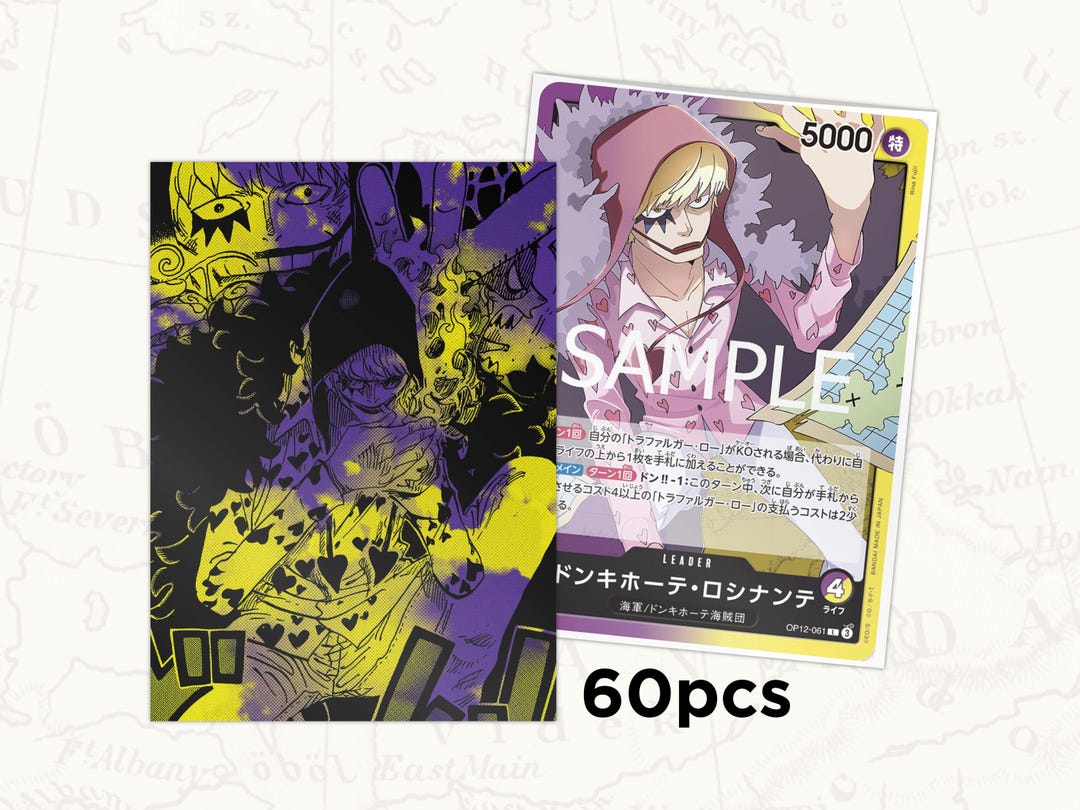 ONE PIECE TCG Sleeves: Rosinante Corazon Leader Sleeves X60pcs - Etsy