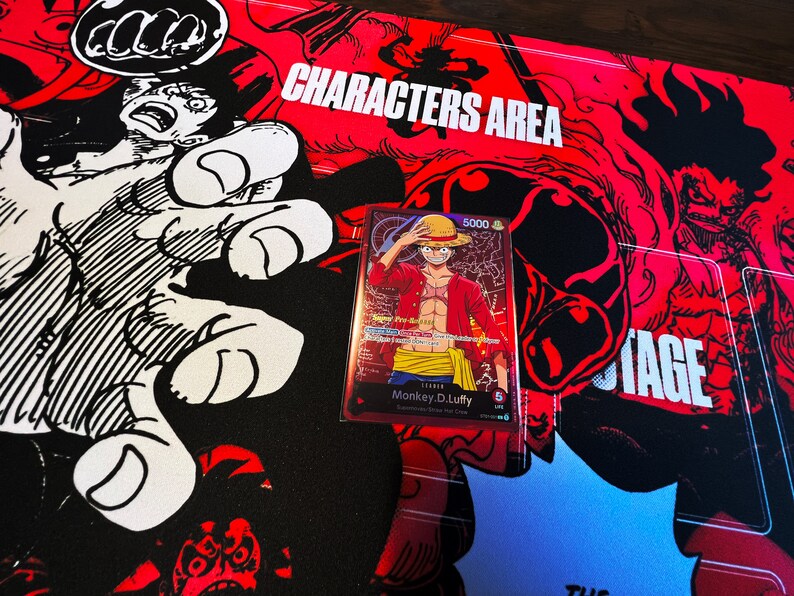 ONE PIECE TCG Playmat: Luffy Leader Playmat - Etsy