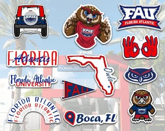 Florida Atlantic University Stickers - Etsy