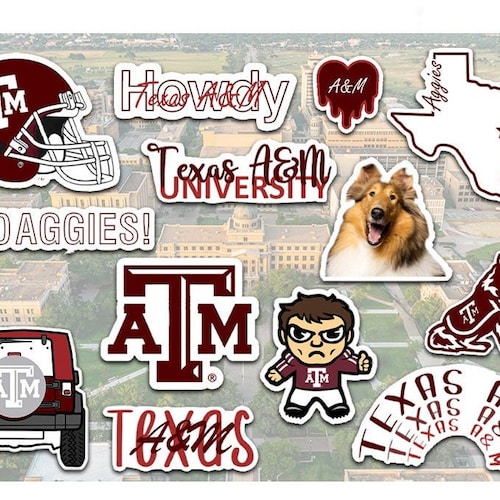 NCAA Texas A&M University Aggies Maroon College Logo 100% - Etsy