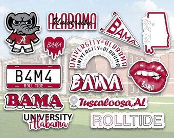 University of Alabama Football Stickers - Etsy