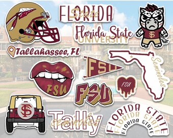 Fsu Vinyl Stickers - Etsy