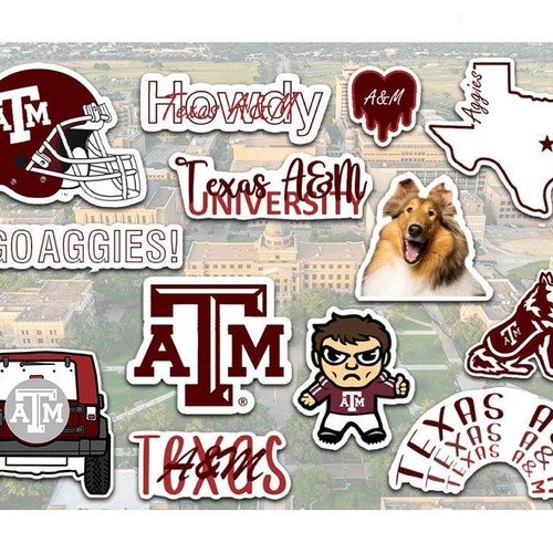 Texas A and M Sticker Pack - Etsy