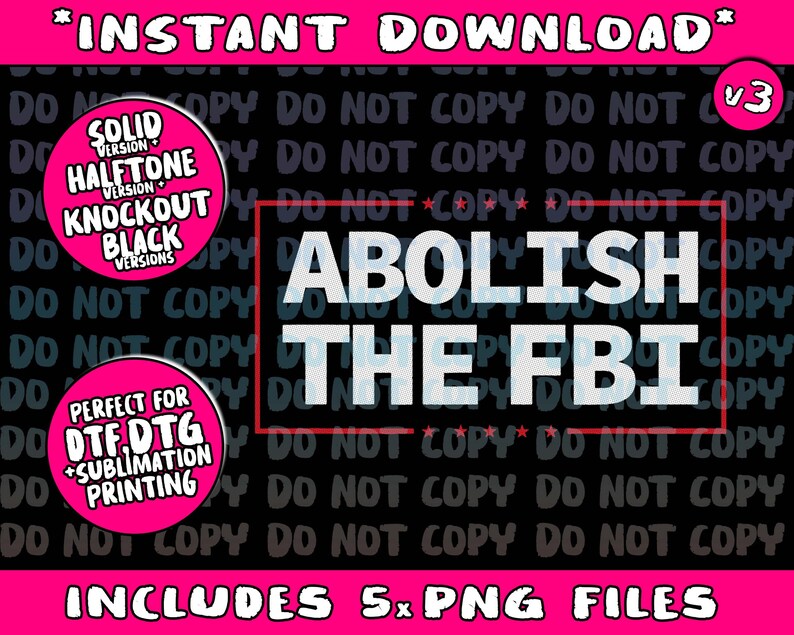 Abolish the FBI Trump Raid 2024 President Political Warrant - Etsy