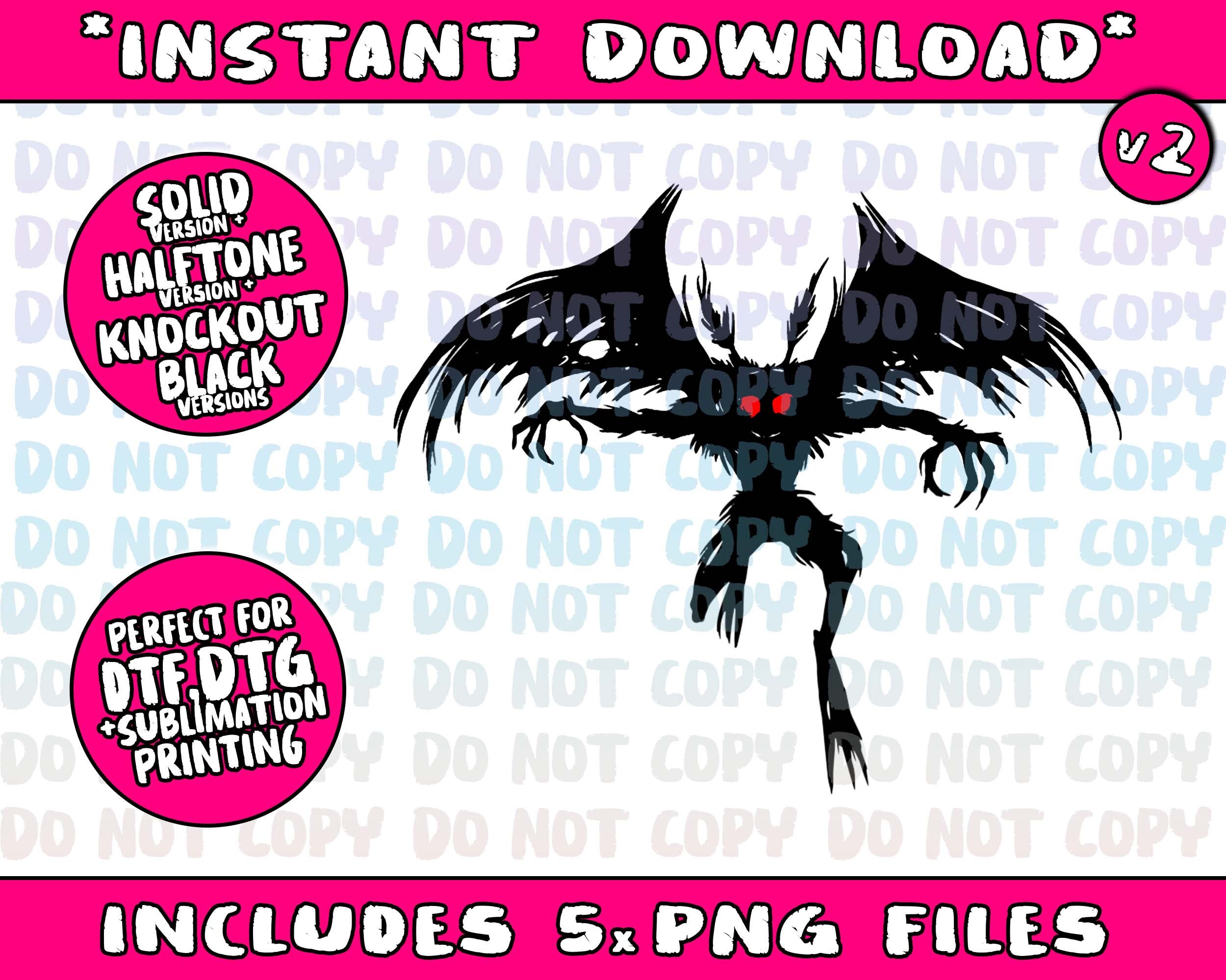 Mothman Cryptozoology Cryptid Png Bundle Trending Png - Etsy