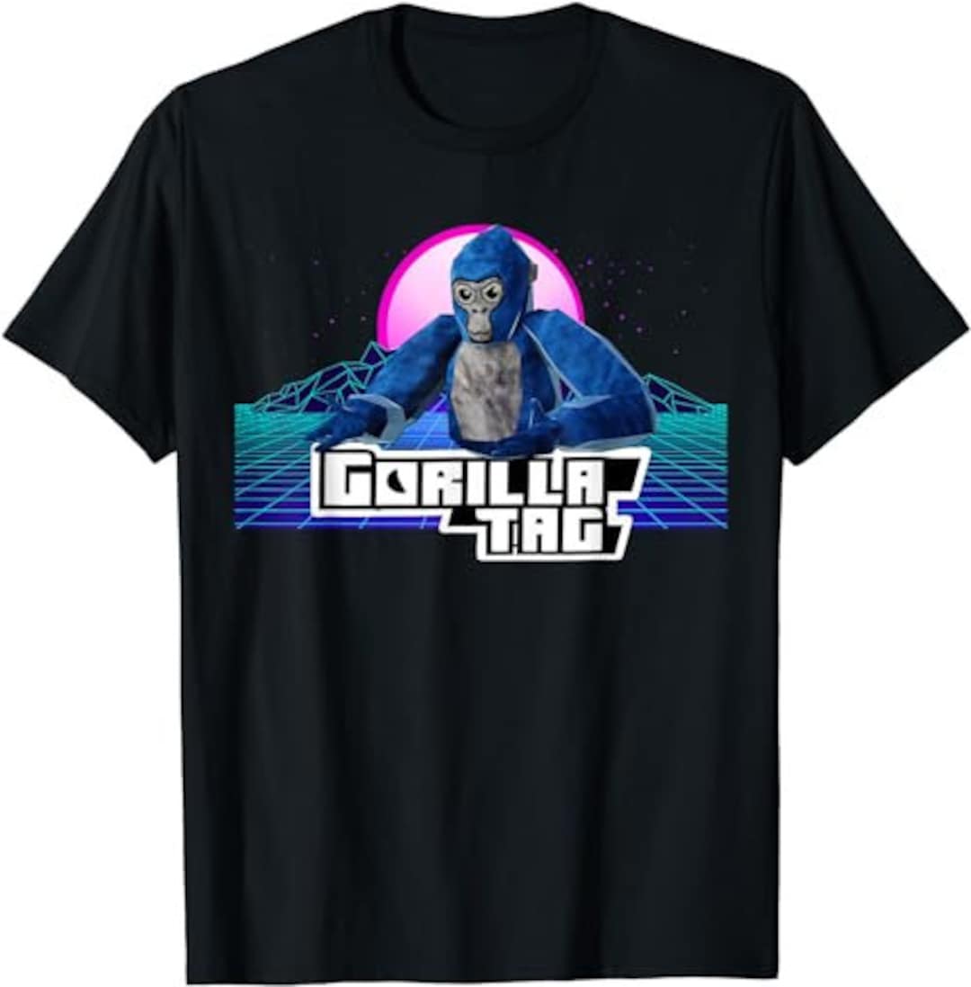 Retro Gorilla Shirt Monkey Tag Gorilla VR Gamer Gifts 1 T-shirt ...