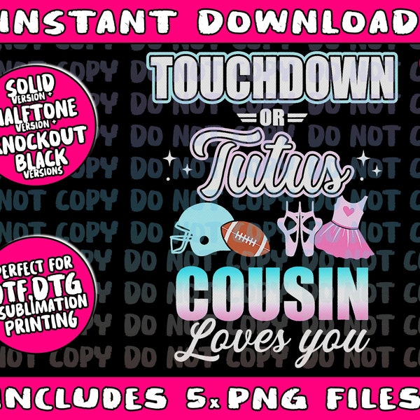 Touchdowns or Tutus - Etsy