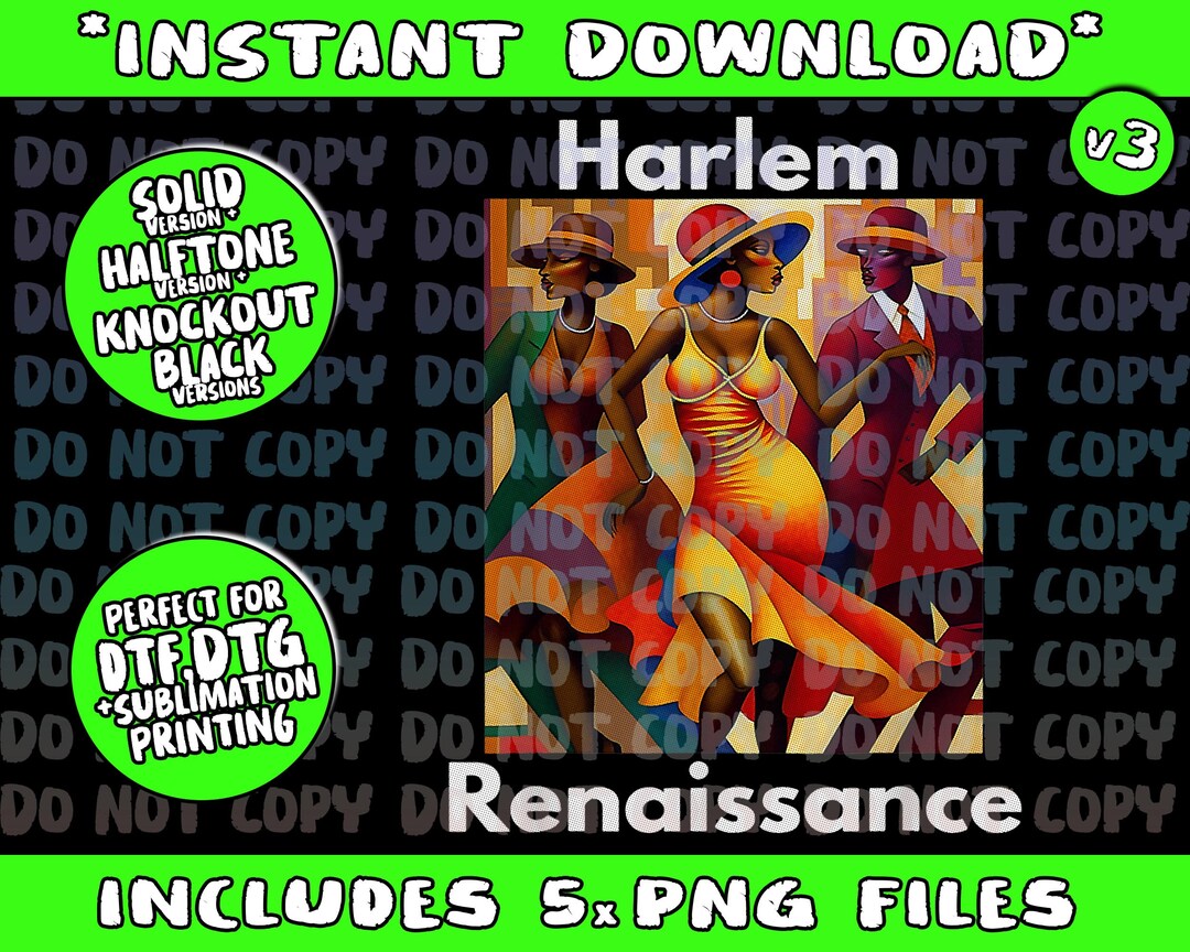 Harlem Renaissance 1920s Black History Month Abstract Artpng - Etsy