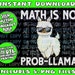 Funny Math Nerd Geek Llama Animal Alpaca Mathematician Math Png Bundle ...