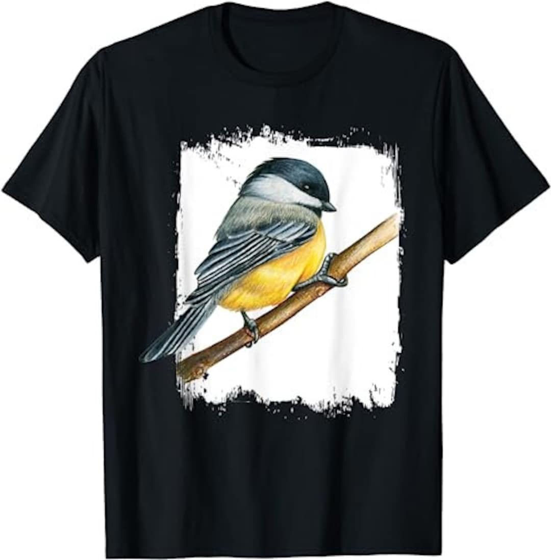 Vintage Bird Watcher Birding Birdwatching Bird Chickadee T-shirt ...