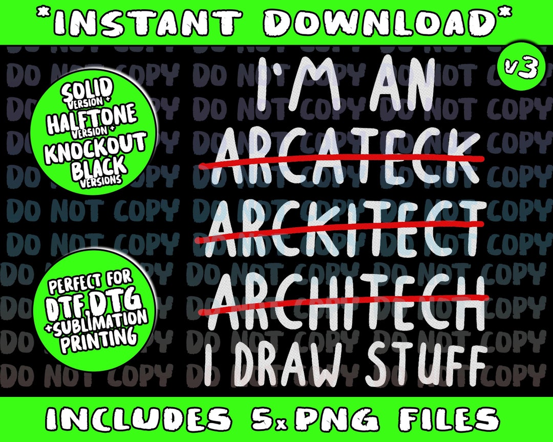 Funny Architect Art Men Women Future Architecture Pun Lovers Png Bundle ...