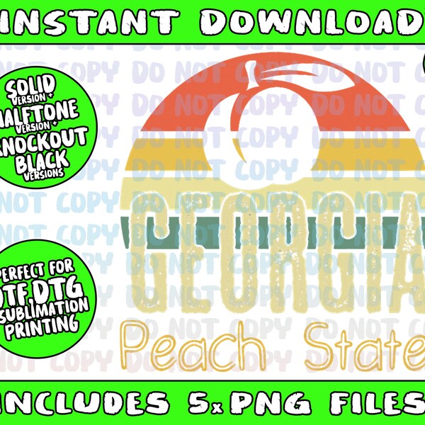 Georgia State With Peach Svg - Etsy