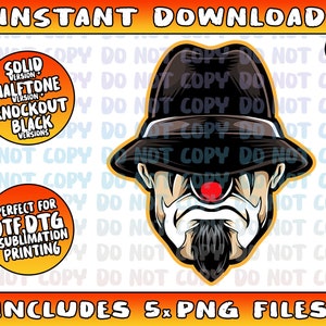 Halloween Scary Clown Cholo Shirt Gangster Png Bundle - Etsy
