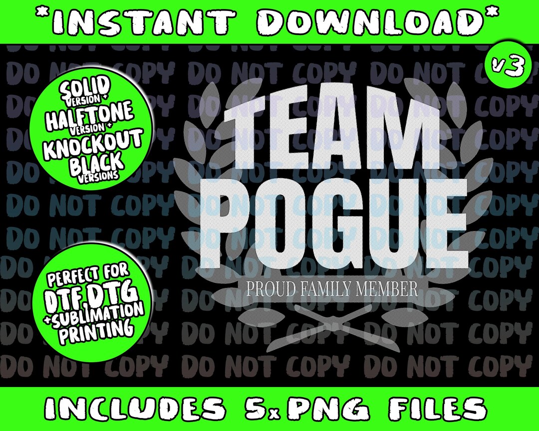 Team Pogue Proud Family Member Pogue Png Bundle, Trending Png, Popular ...