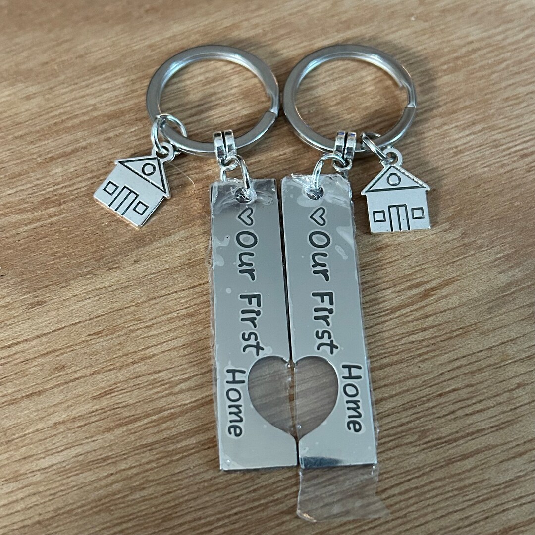 Set of 2 Our First Home Keychain Bag Charm Key Chain Accessory ...