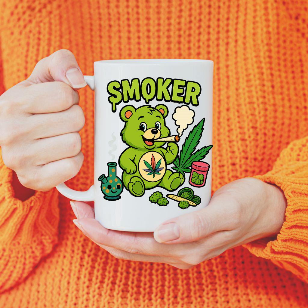 Smoker Bear PNG, Funny Weed Bear Design, Stoner Cartoon Shirt, 420 ...