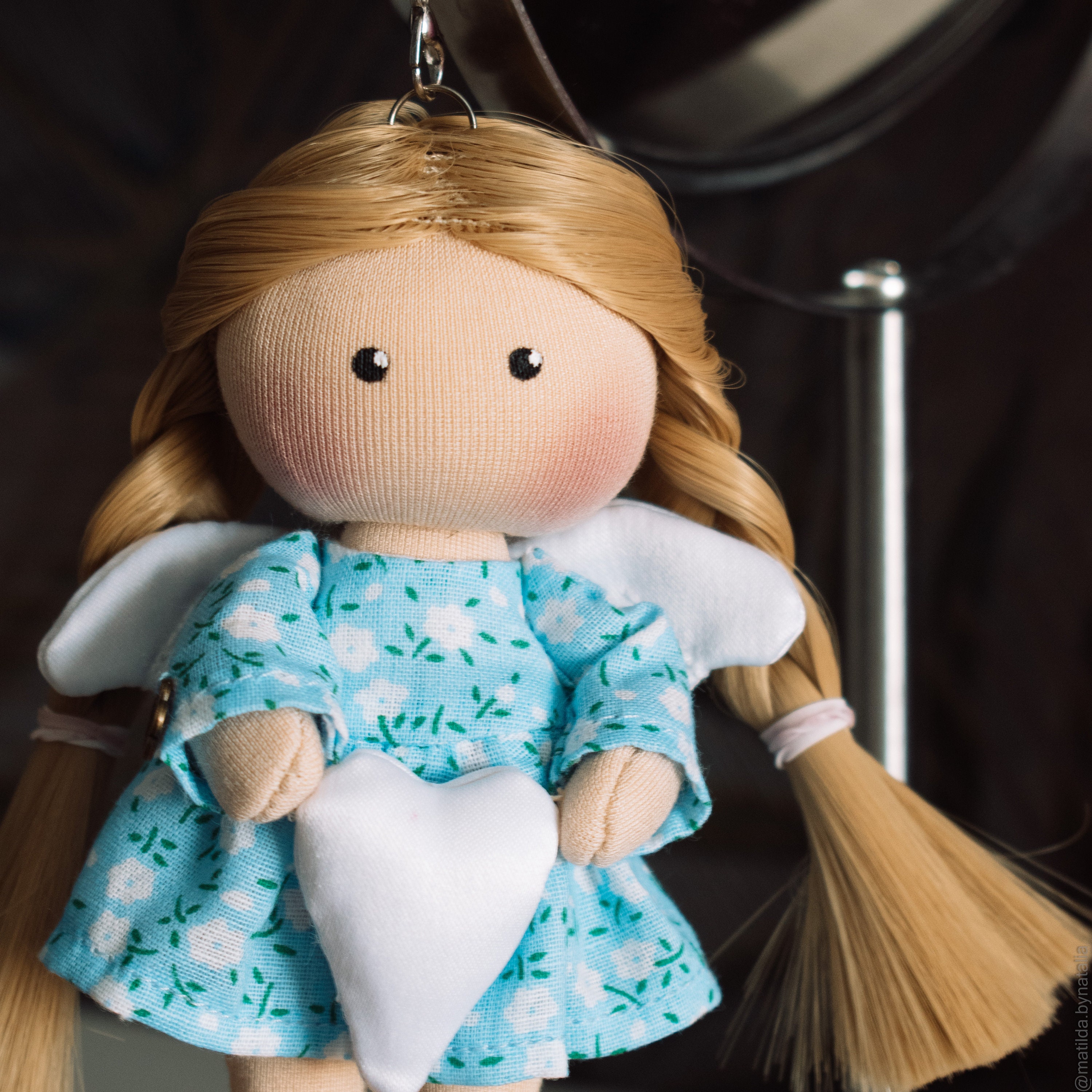 Key Chain Doll,angel Mini Tilda, Miniature Doll, Dolls Pattern, Crochet ...