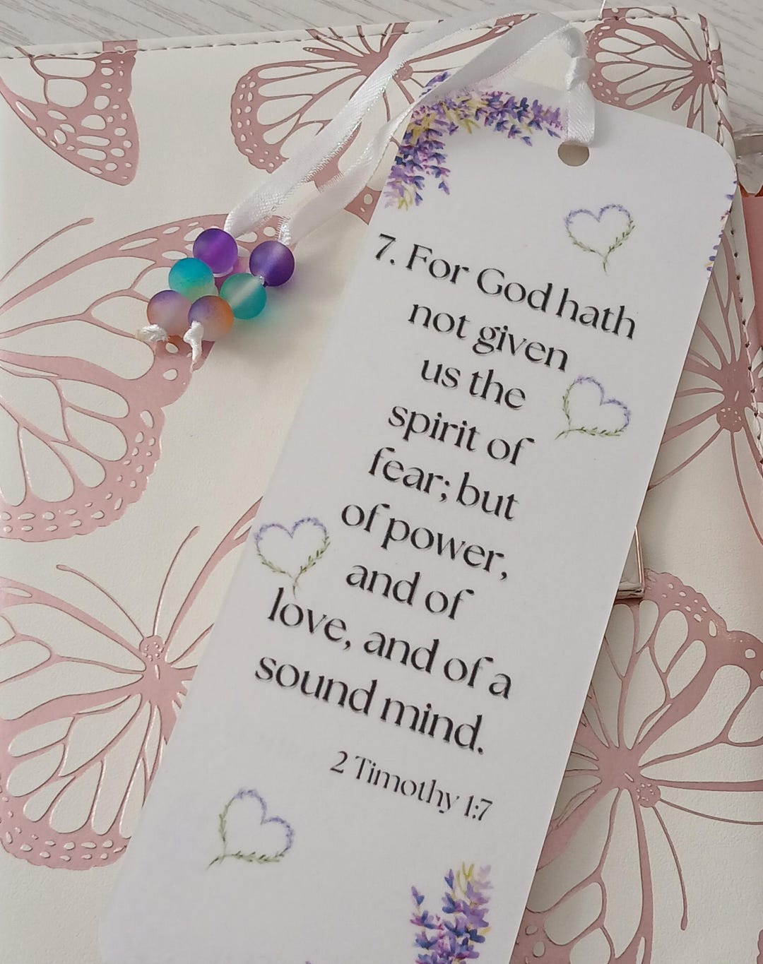 Inspirational Biblical Bookmark, 2 Timothy 1:7, Bible Verse, - Etsy