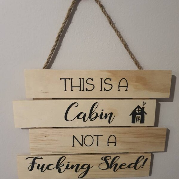 Cabin Sign - Etsy UK