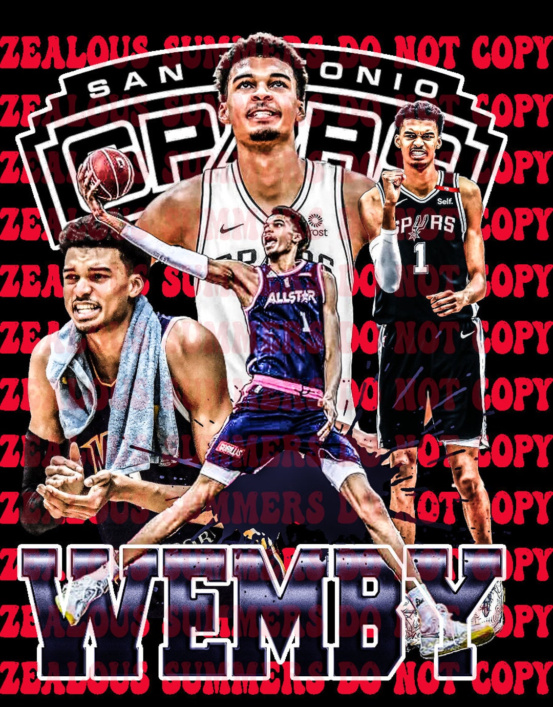 Wemby, Wembanyama, PNG, DTF - Etsy