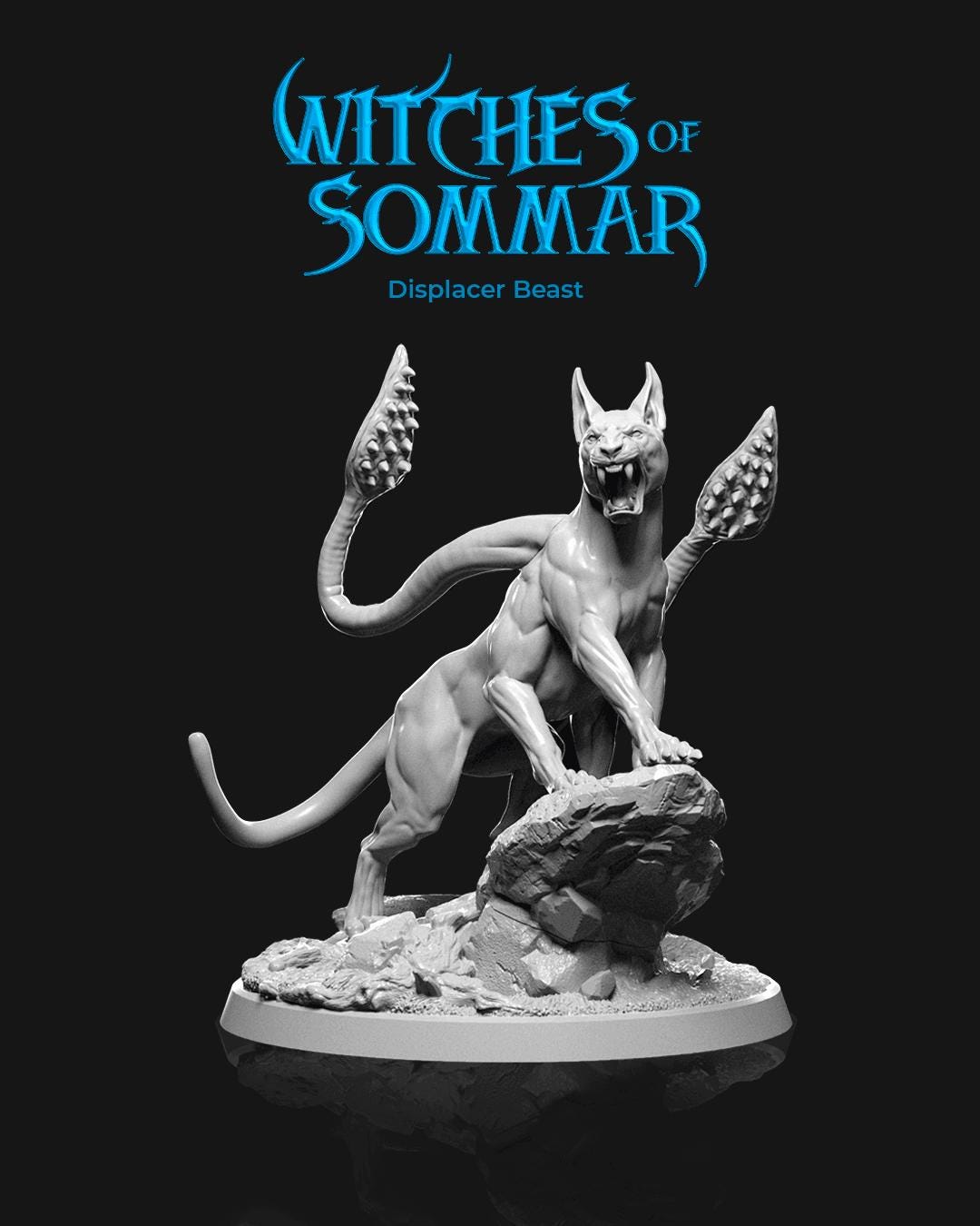 Magical Beast Displacer Beast Enemy Miniature for Tabletop RPG ...