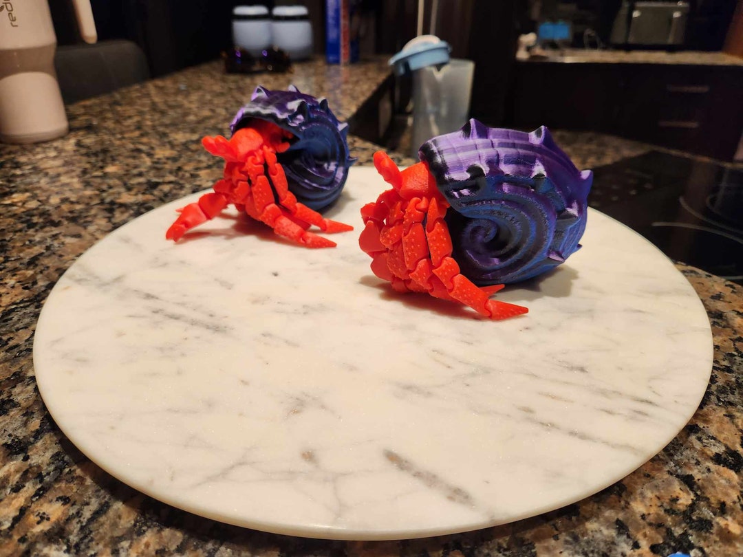 Hermit Crab Fidget Toy-3d Printed and Articulating Great Gift for Any ...